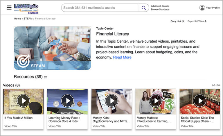 Refresh Your Students’ Math Skills with Learn360’s STEAM Topic Centers | Infobase