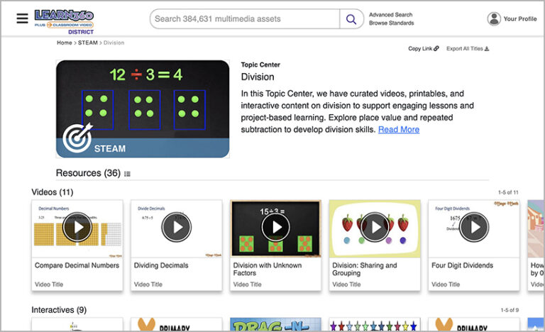 Refresh Your Students’ Math Skills with Learn360’s STEAM Topic Centers ...